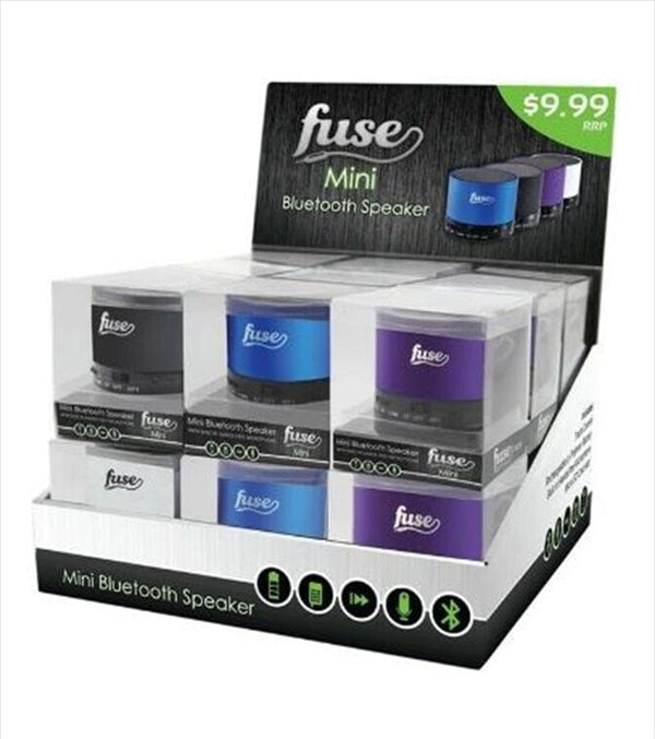 Fuse Mini Bluetooth Speaker (COLOUR SENT AT RANDOM) - SILLYWILLYS